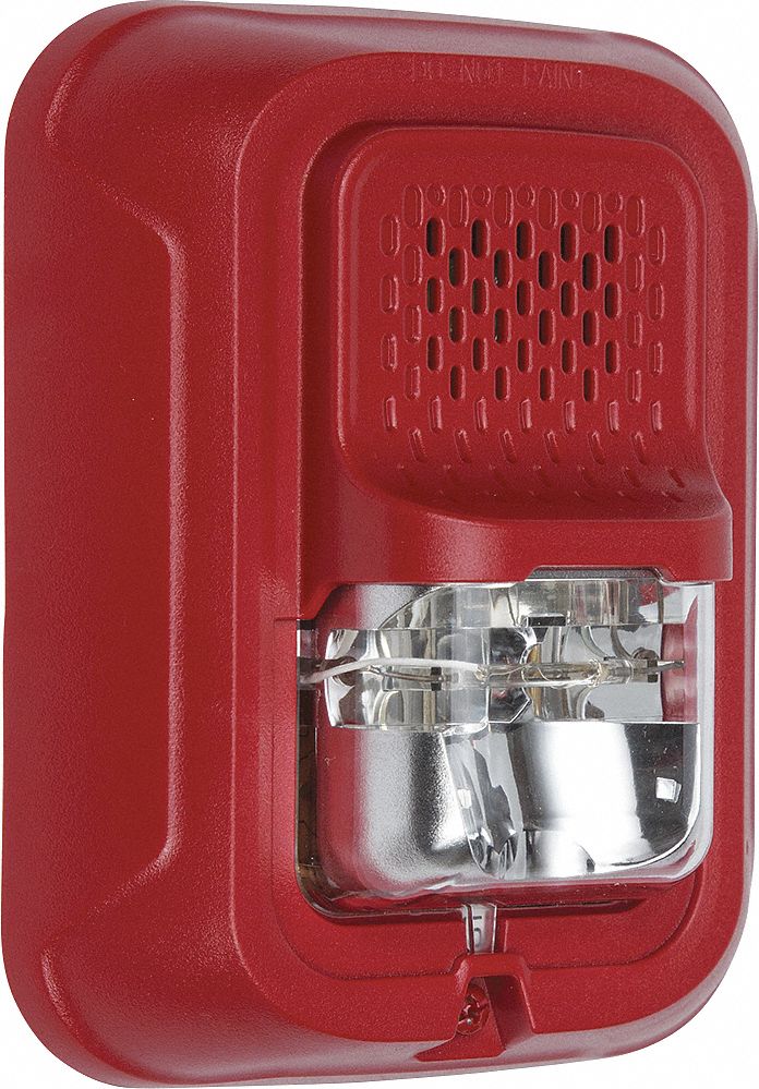 SYSTEM SENSOR, 12/24V, 4 11/16 in Overall Ht, Chime Strobe - 54TP71 ...