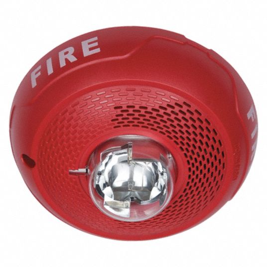 SYSTEM SENSOR, 12/24 V, 6.5 in Overall Ht, Speaker Strobe - 54TP90 ...