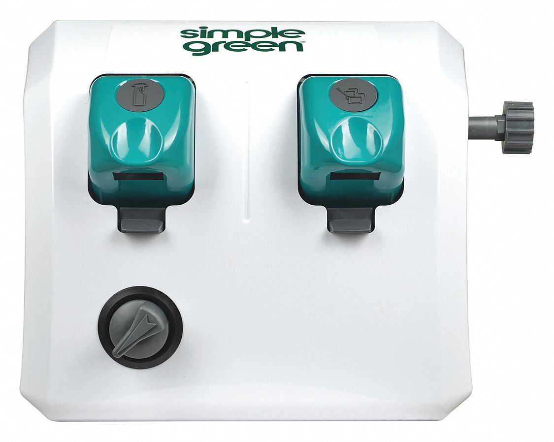SIMPLE GREEN, Wall Mount Dispenser, 5 Chemicals Dispensed, Dilution ...