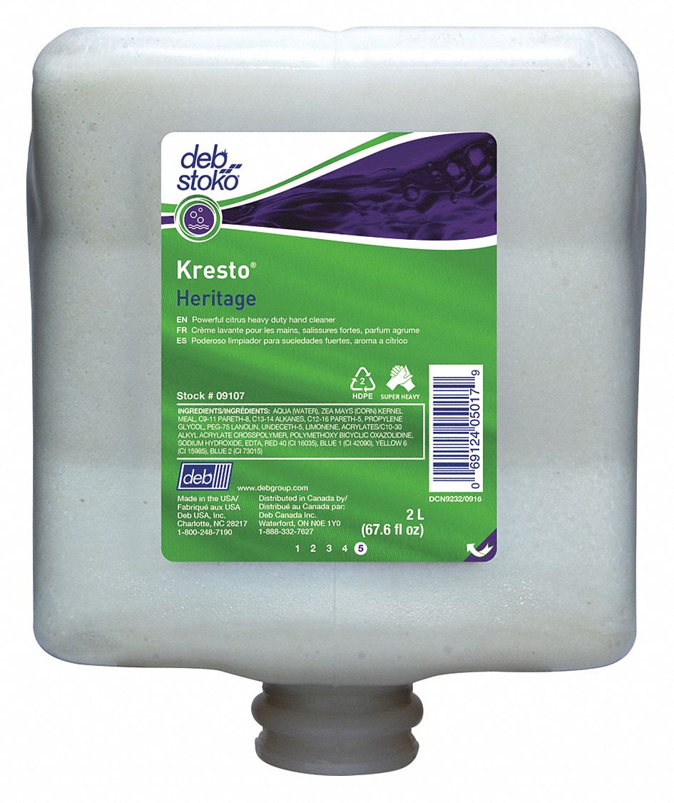 DEB, Kresto Series, Liquid, Hand Cleaner - 54TT86|09107 - Grainger