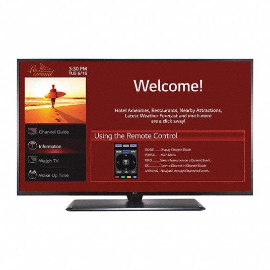 LG ELECTRONICS, 40 in Diagonal Screen Size, 60 Hz Screen Refresh Rate ...