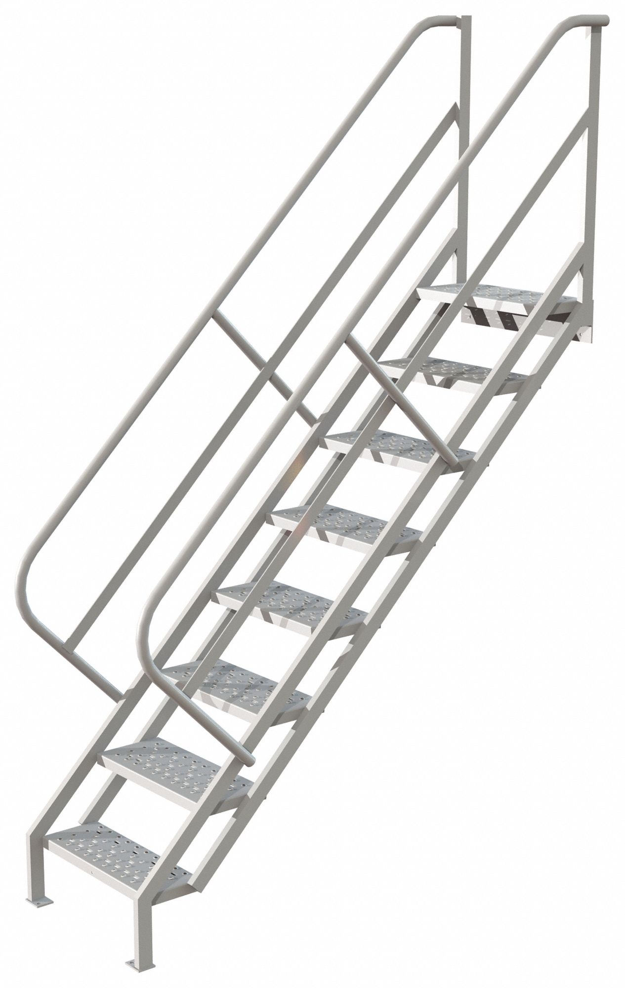 TRI-ARC, 9.5 ft Overall Ht, Steel, Portable Stairs - 420R80|WISS108246 ...