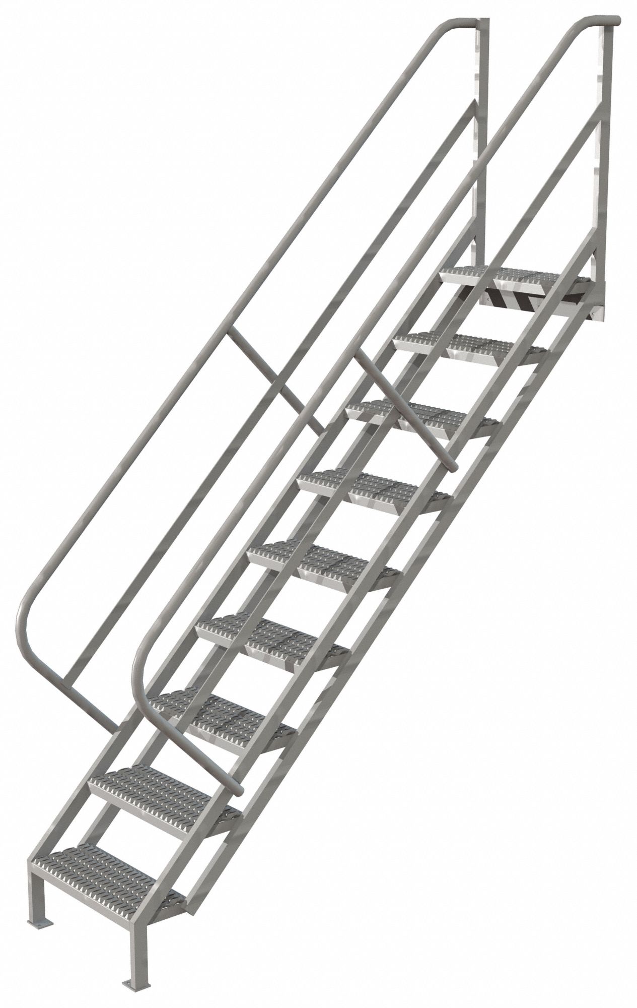 TRI-ARC, 10.3 ft Overall Ht, Steel, Portable Stairs - 420R88|WISS109242 ...
