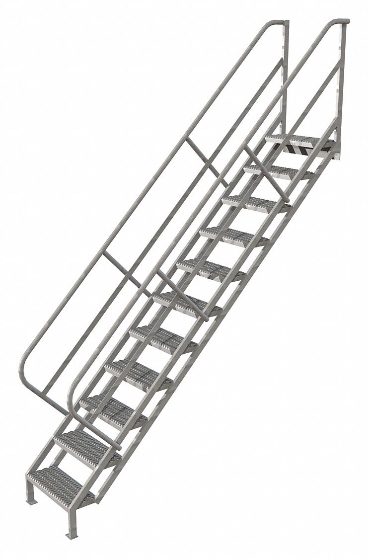 TRI-ARC, 11.9 ft Overall Ht, Steel, Portable Stairs - 420R90|WISS111242 ...