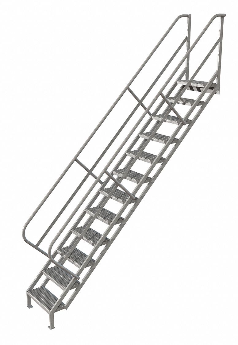 TRI-ARC, 12.7 ft Overall Ht, Steel, Portable Stairs - 420R91|WISS112242 ...