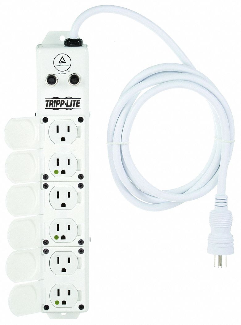TRIPP LITE, 6 Outlets, 7 ft Cord Lg, Outlet Strip - 54VH65|PS-607-HG ...