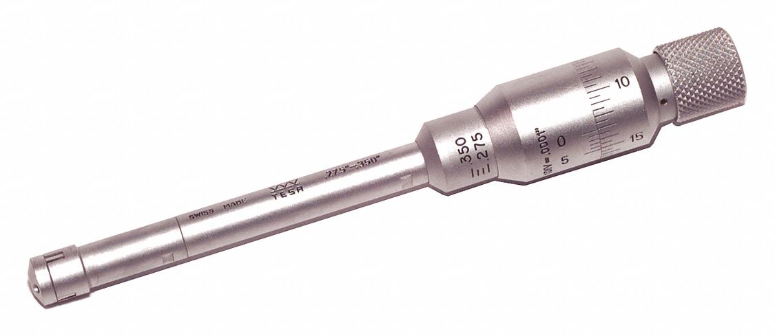 TESA BROWN & SHARPE, 0.425 in to 0.5 in, 1 Micrometers, Mechanical 3 ...