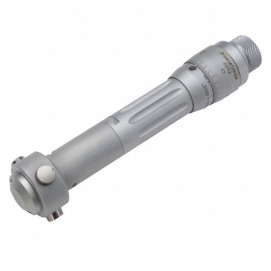 Inside Micrometer Set, Range 1.600 to 4.000 in, Resolution 0.0001 in ...