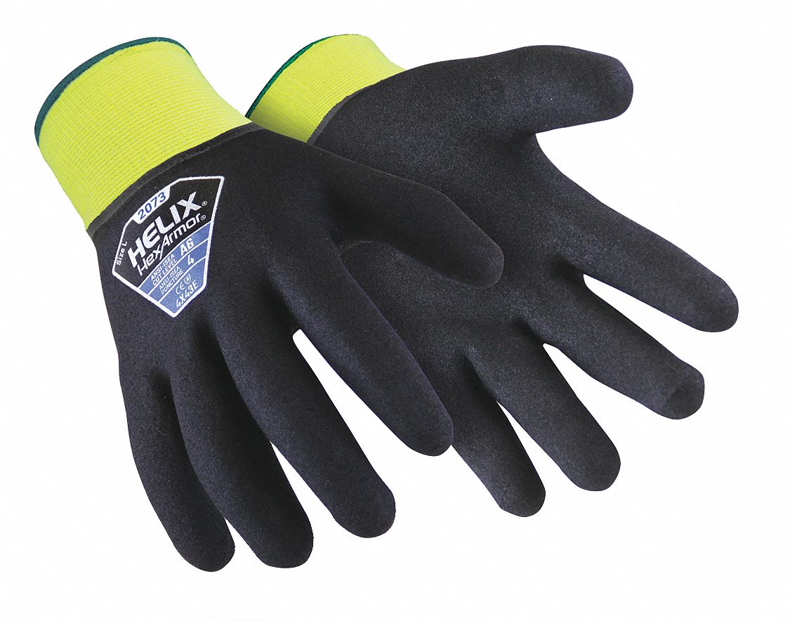 HEXARMOR, XL ( 10 ), Full, Coated Gloves - 54WH75|2073-XL (10) - Grainger