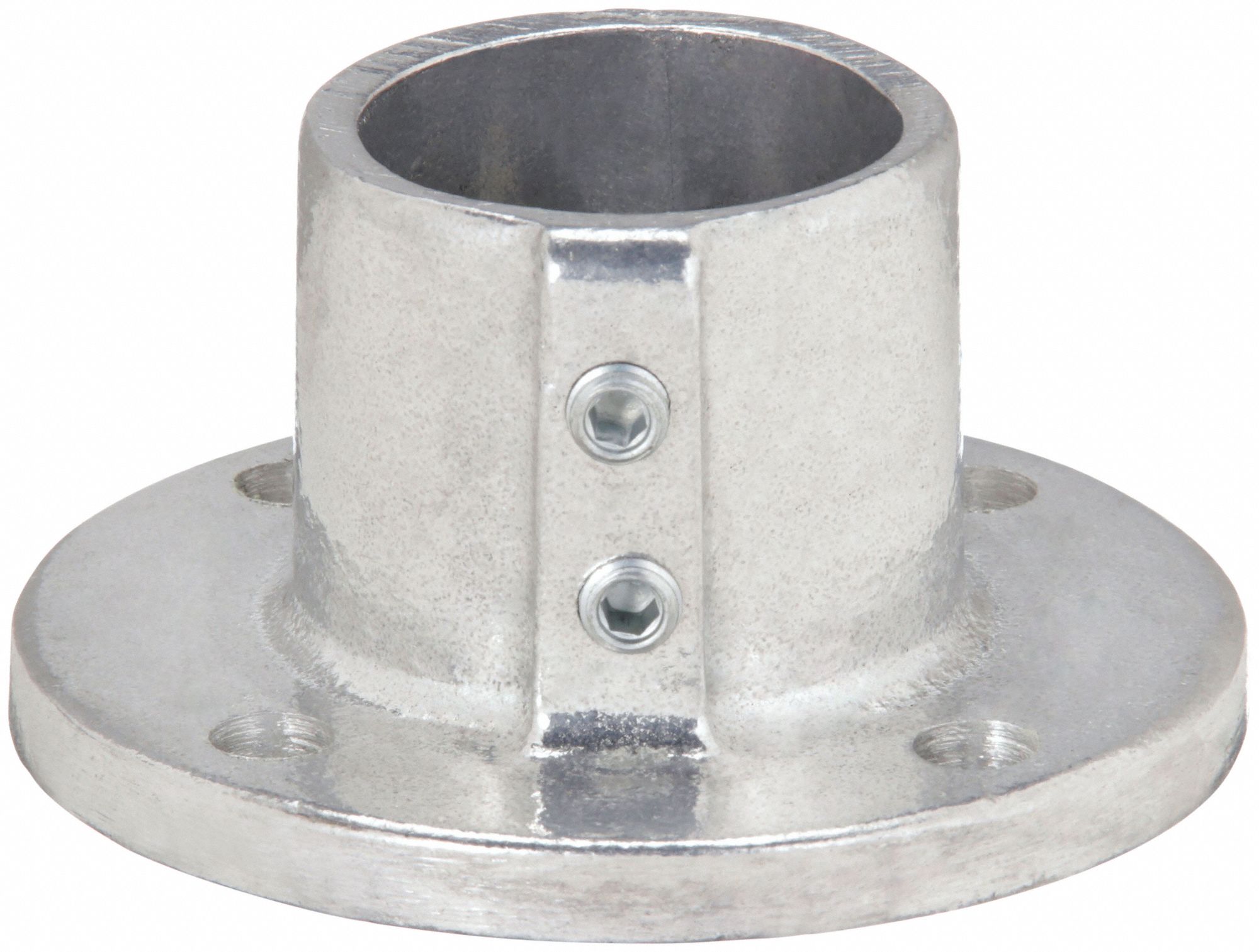 Base Flange, 1 1/4 in For Pipe Size, Structural Pipe Fitting - 54WK19 ...