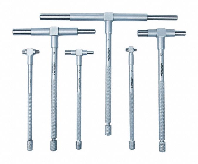 INSIZE, 6 Pieces, 5/16 in to 6 in Range, Telescoping Gauge Set - 54XJ15 ... INSIZE, 6 Pieces, 5/16 in to 6 in Range, Telescoping Gauge Set - 54XJ15 ...
