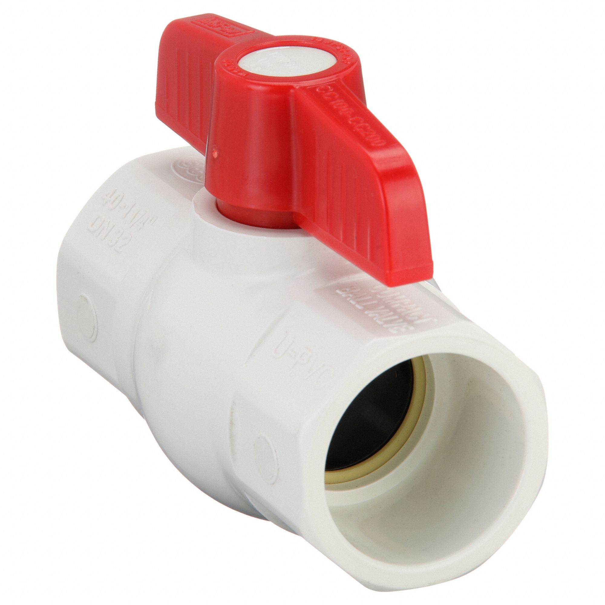 NDS, 1 1/4 in, PVC, Manual Two-Way Ball Valve - 54XJ80|E1410-12 - Grainger