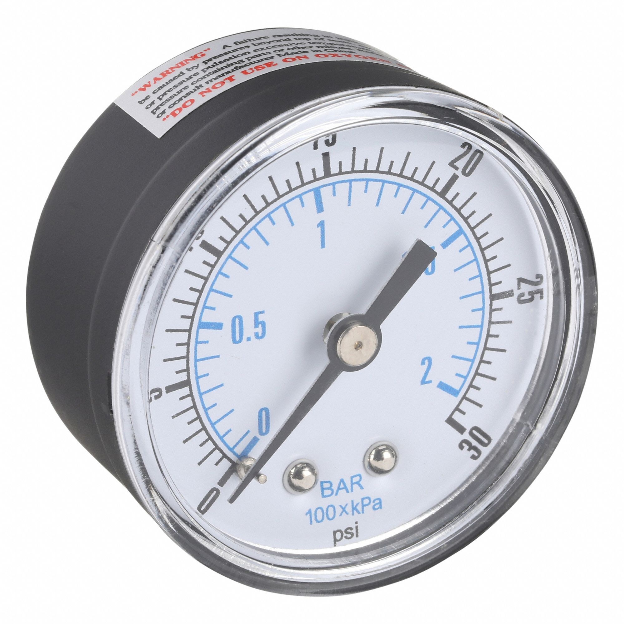 PIC GAUGES, 30 psi to 0 psi / Hg to 30 psi, 2 in Dial, Industrial Pressure Gauge - 54XP32|SEP ...