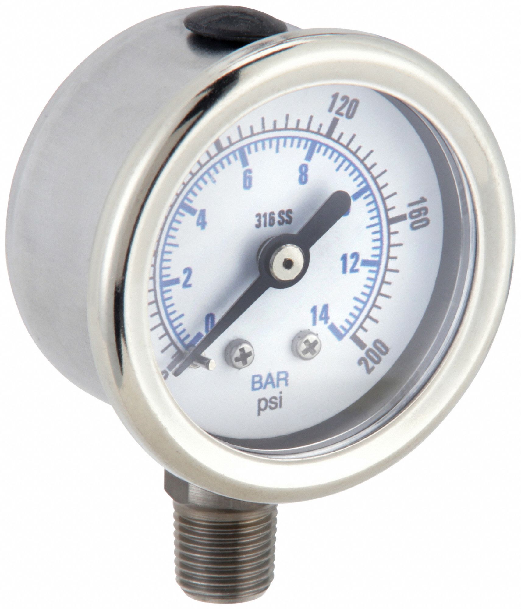 PIC GAUGES PRESSURE GAUGE,NOMINAL 1-1/2 DIAL - 5735 - WWG54XP82 ...