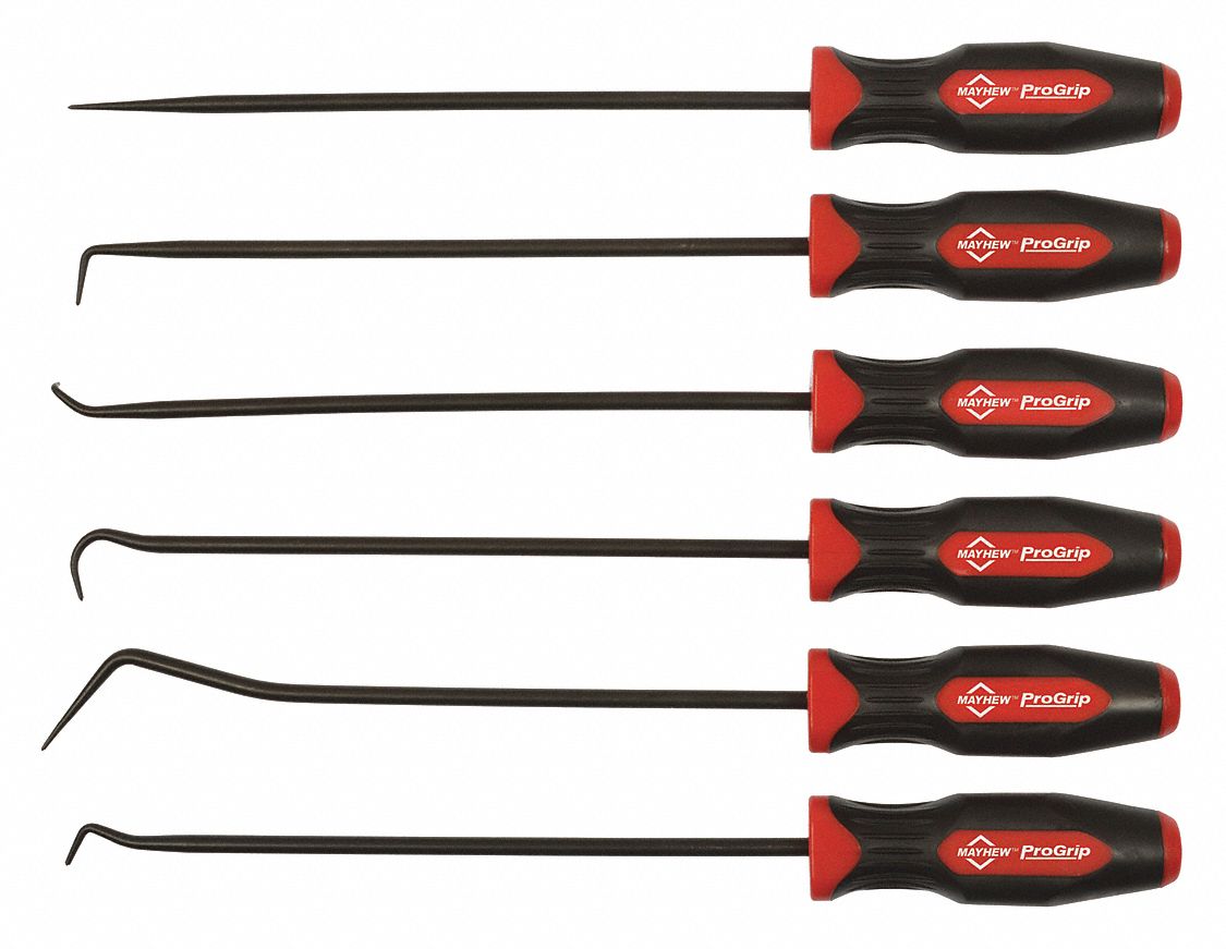 MAYHEW PRO, Steel, Angle/Hook/Multi-Angle/Straight, Pick Set - 54XR53 ...