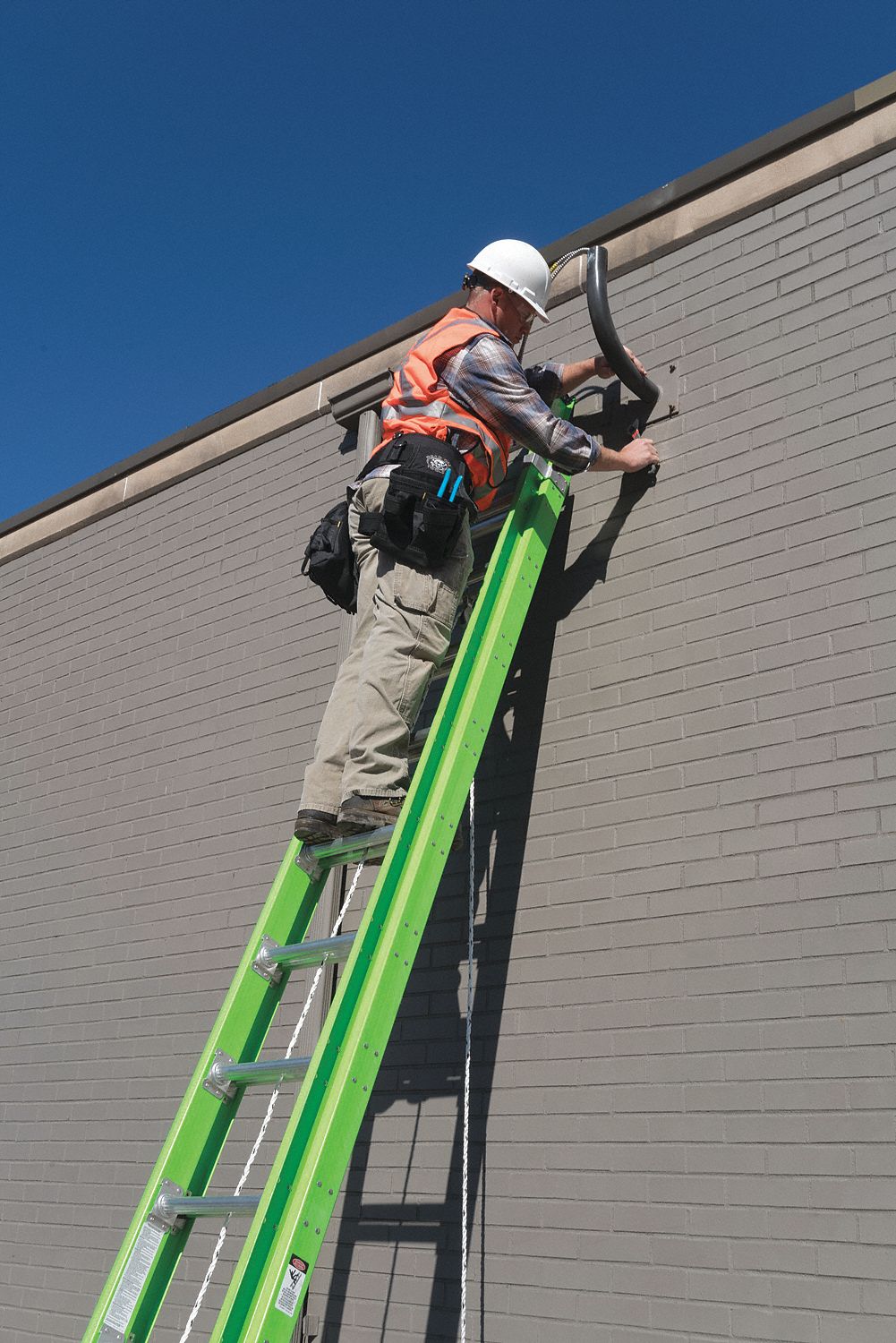 WERNER, 24 ft Ladder Size, Fiberglass, Extension Ladder - 54XX62|D7124 ...
