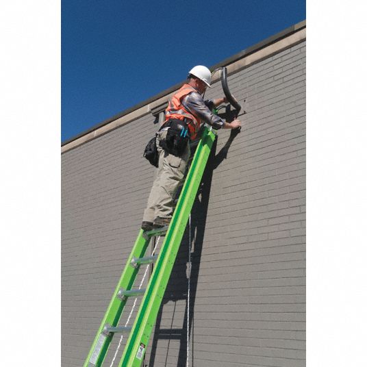 WERNER, 28 ft Ladder Size, Fiberglass, Extension Ladder - 54XX63|D7128 ...