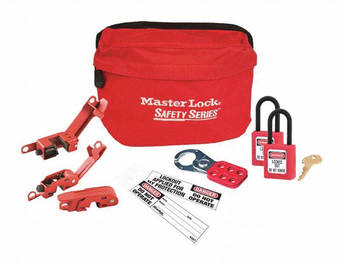 MASTER LOCK, Keyed Alike Padlocks, S1010DELECKIT, Portable Lockout Kit ...