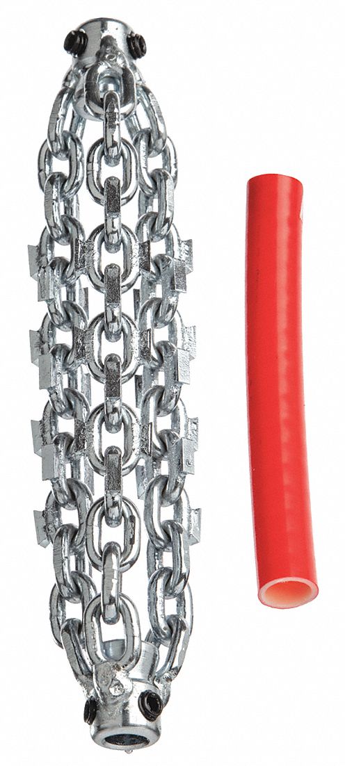 RIDGID, 5/16 in Connection, 3 in Max. Pipe Dia., Chain Knocker - 54YG33 ...