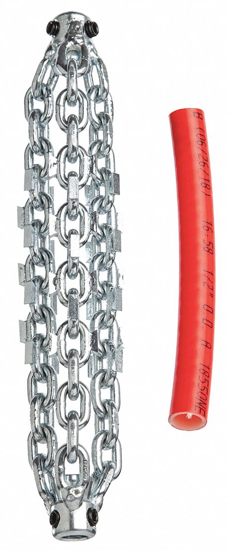 RIDGID, 5/16 in Connection, 4 in Max. Pipe Dia., Chain Knocker - 54YG34 ...