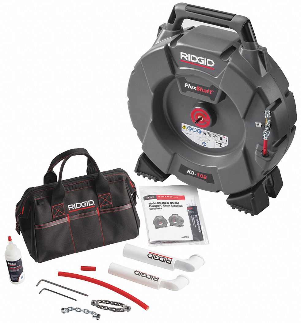 RIDGID, Drill-Driven, FlexShaft®, Drain Cleaning Kit - 54YG38|64263 ...