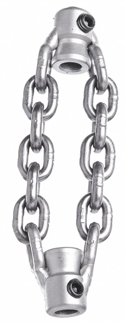 RIDGID, 1/4 in Connection, 10 in Lg., Chain Knocker - 54YG42|64298 ...