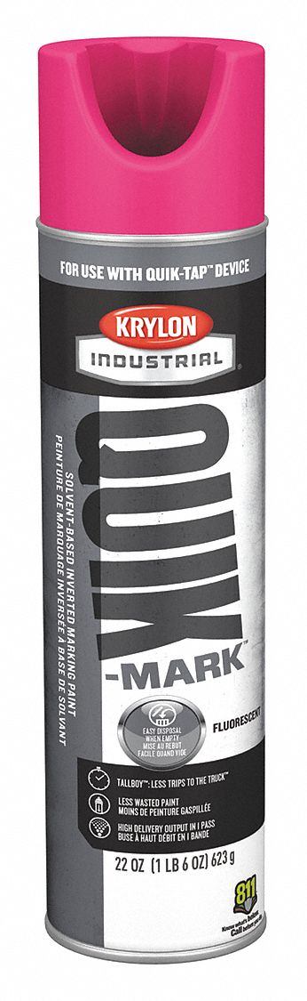 KRYLON INDUSTRIAL Marking Paint: Inverted Paint Dispensing, Fluorescent ...
