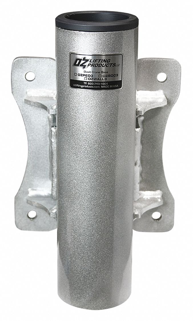 OZ LIFTING PRODUCTS, Wall, 500 lb Max Load Capacity, Mounting Base ...