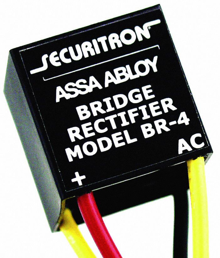 SECURITRON, Bridge Rectifier, 12V, Bridge Rectifier - 54YM99|BR-4 ...