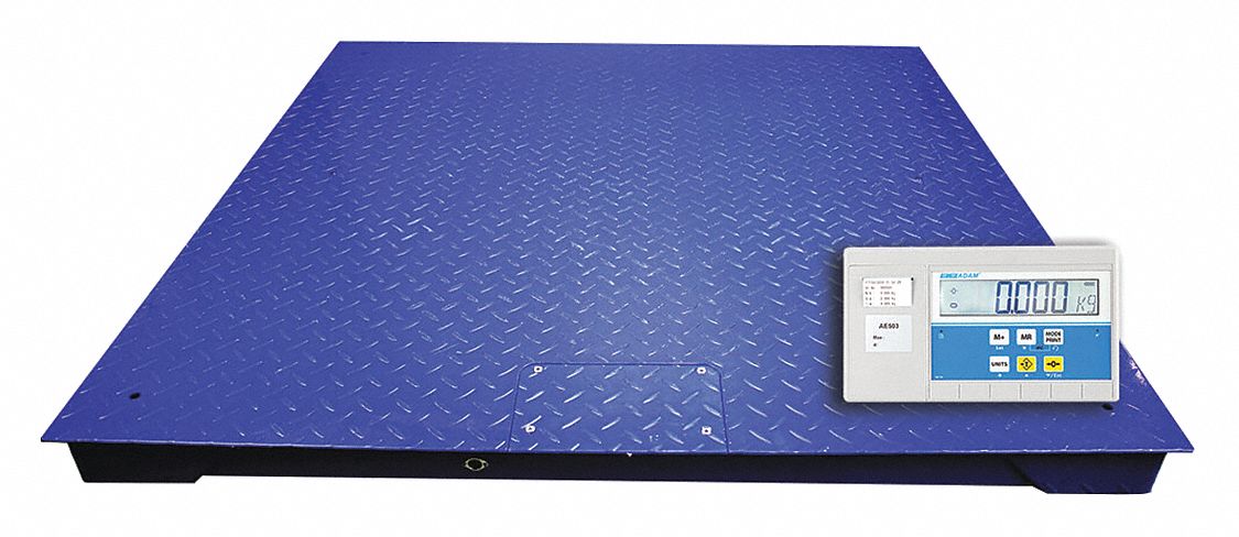 ADAM EQUIPMENT Platform Floor Scale: 5,000 lb Wt Capacity, 47 1/4 in ...