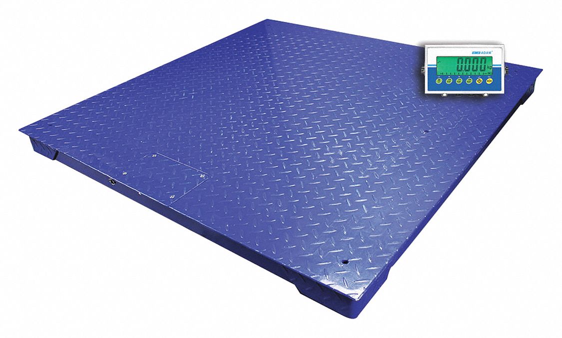 ADAM EQUIPMENT, 2,500 lb Wt Capacity, 39 3/8 in Weighing Surface Dp ...