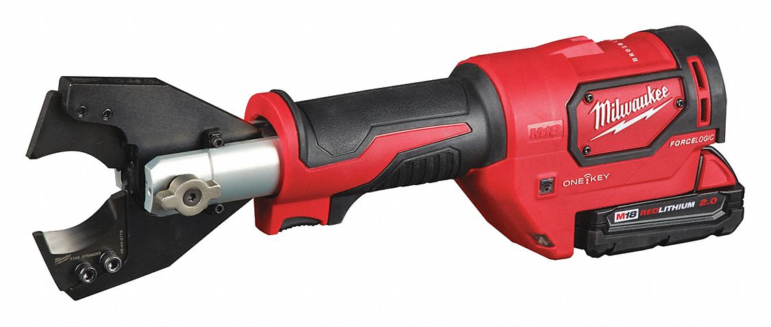 MILWAUKEE Cordless Cable Cutter Kit: Battery Included, 18 V, 777.7 MCM ...