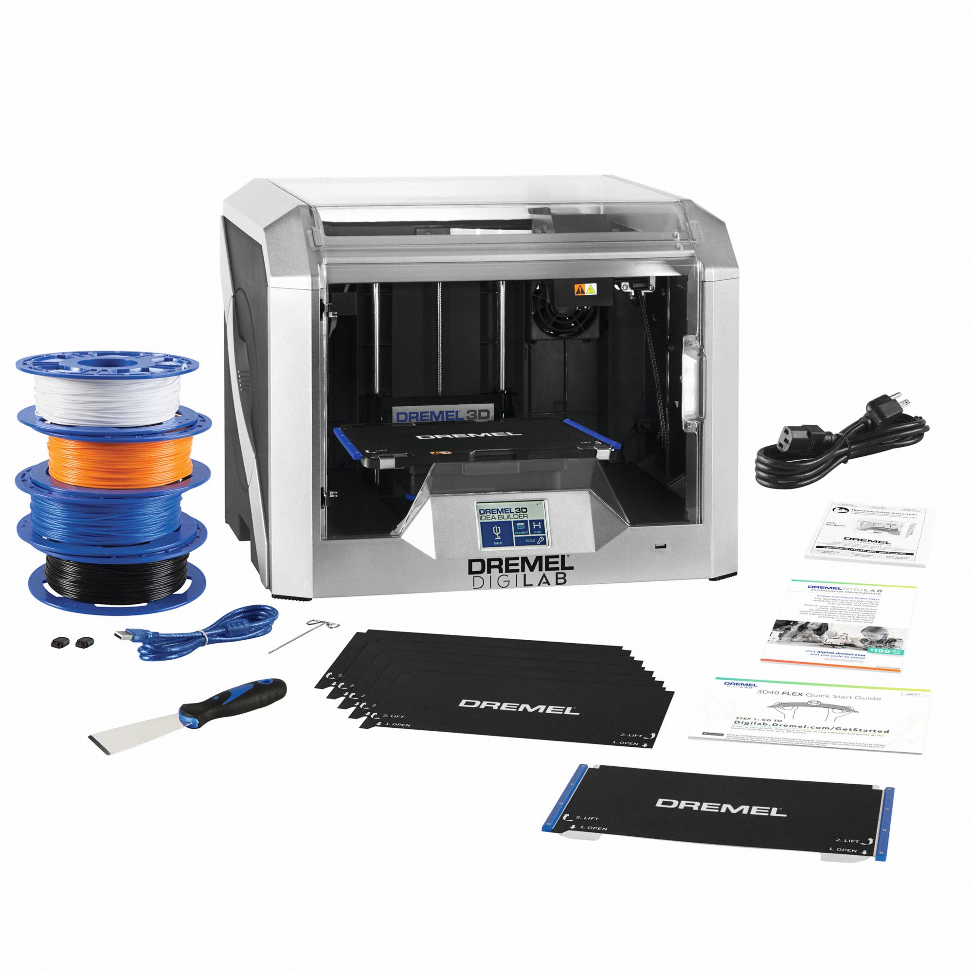 DREMEL 120V 0 05 To 0 5 Mm Layer Thick 3D Printer 54YR16 3D40 FLX