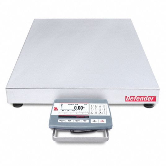 OHAUS, 500 lb Wt Capacity, 24 in Weighing Surface Dp, Bench Scale ...