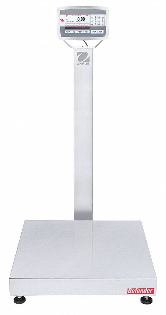 OHAUS, 500 lb Wt Capacity, 24 in Weighing Surface Dp, Bench Scale ...