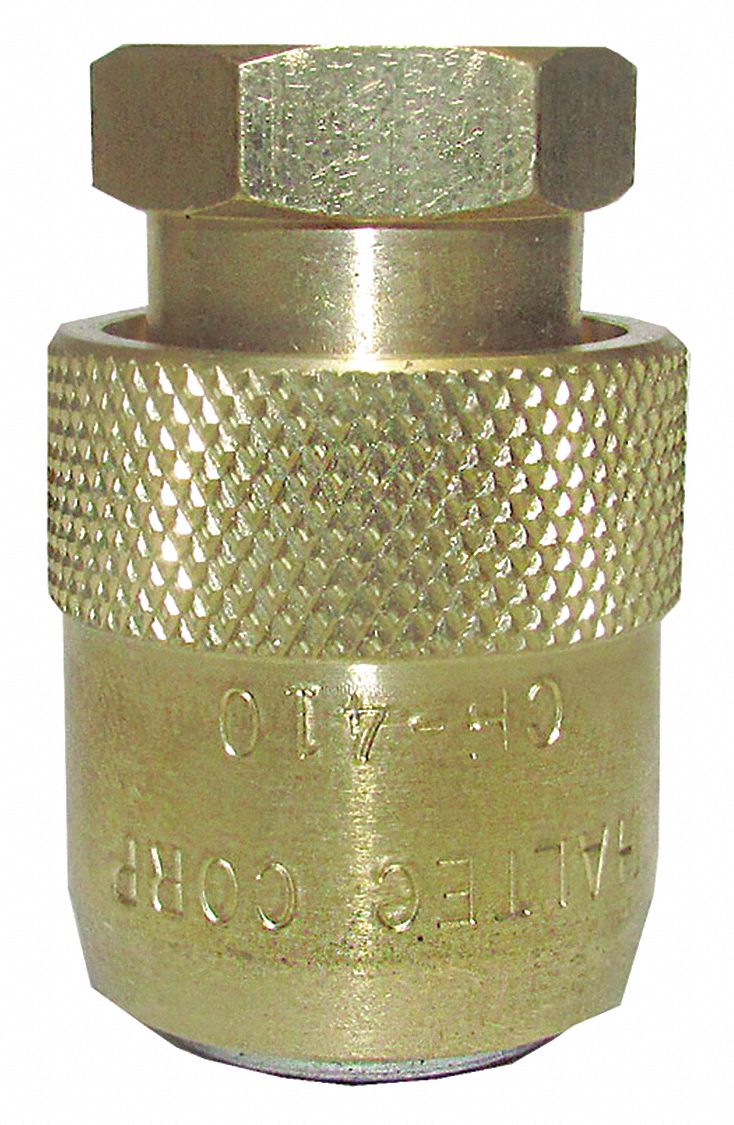 HALTEC Standard Bore Screw-on Chuck: 0 to 300 psi, Brass, 4 in, 1/4 ...