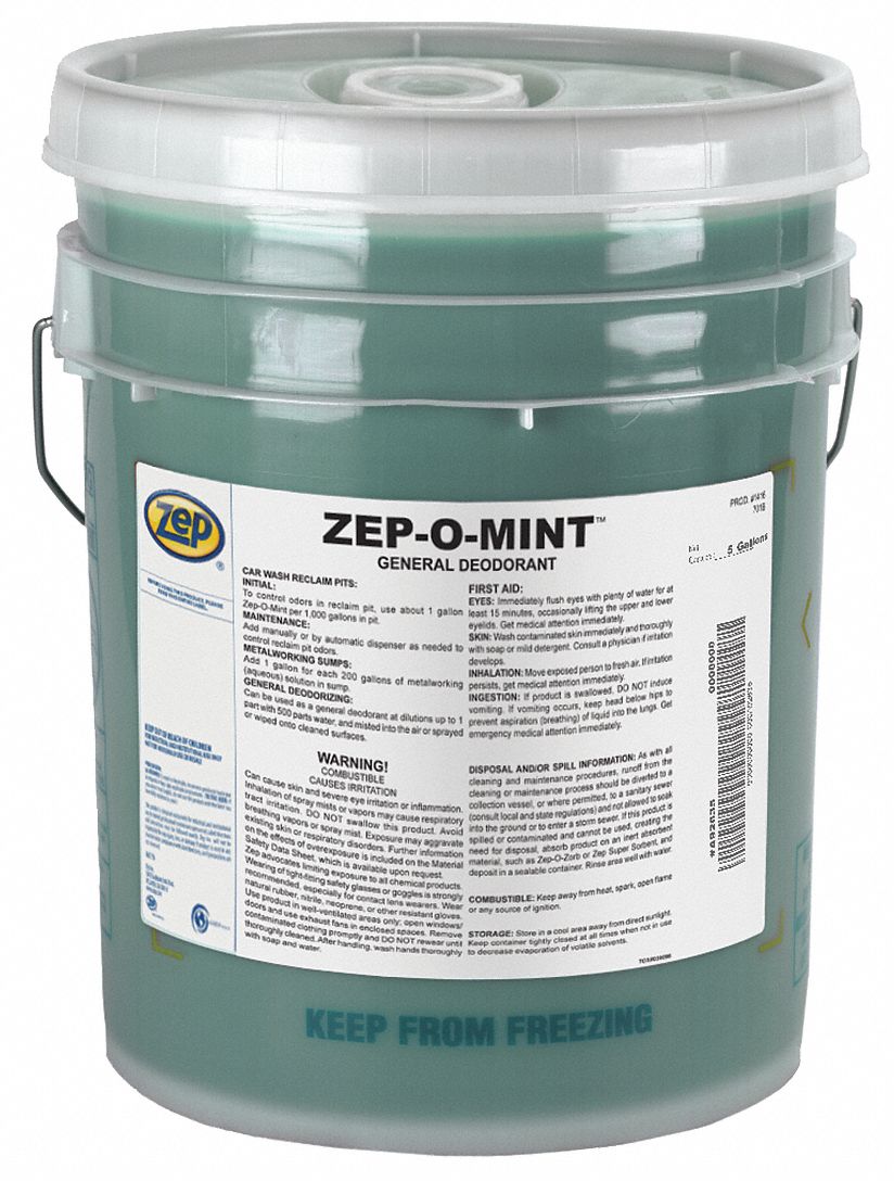 ZEP, Bucket, 5 gal Container Size, Odor Eliminator - 54ZK36|141635 ...
