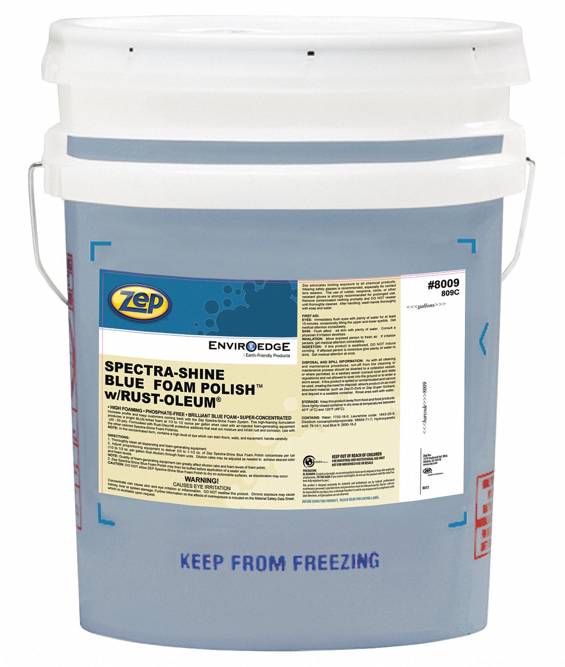 ZEP, Spectra-Shine Blue Foam Polish, 5 gal, Vehicle Wash - 54ZL28 ...