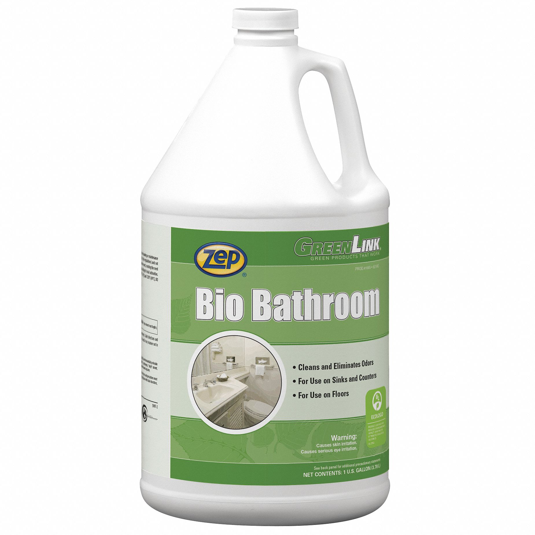 ZEP, Jug, 1 gal Container Size, Biological Bathroom Cleaner - 54ZL75 ...