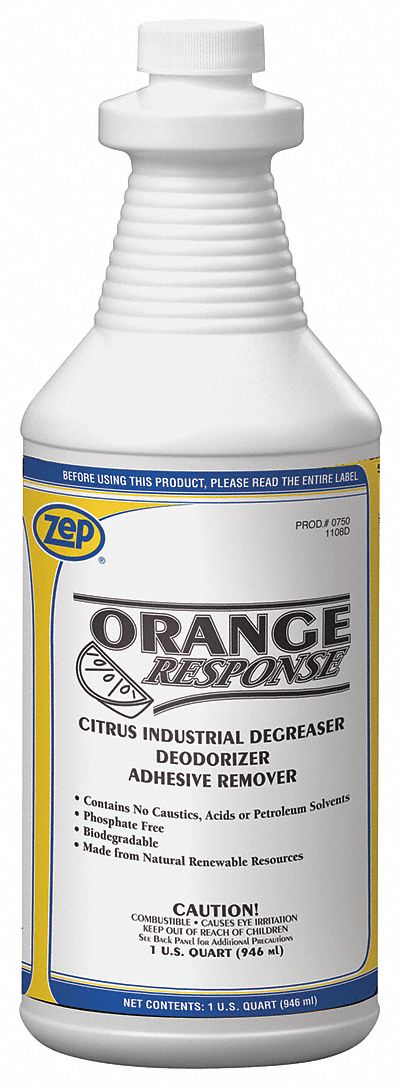 ZEP, Citrus-Based Solvent, Bottle, Degreaser - 54ZN97|75001 - Grainger