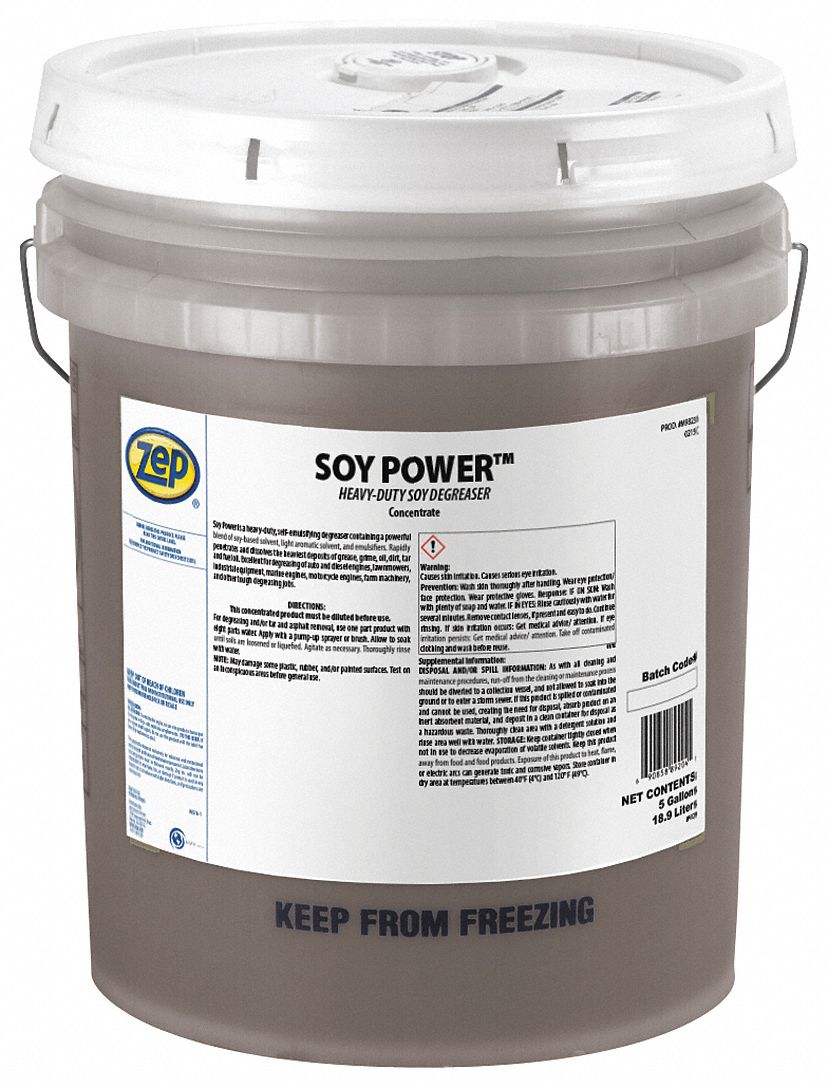 ZEP, Soy-Based Solvent, Bucket, Degreaser - 54ZP22|M98235 - Grainger