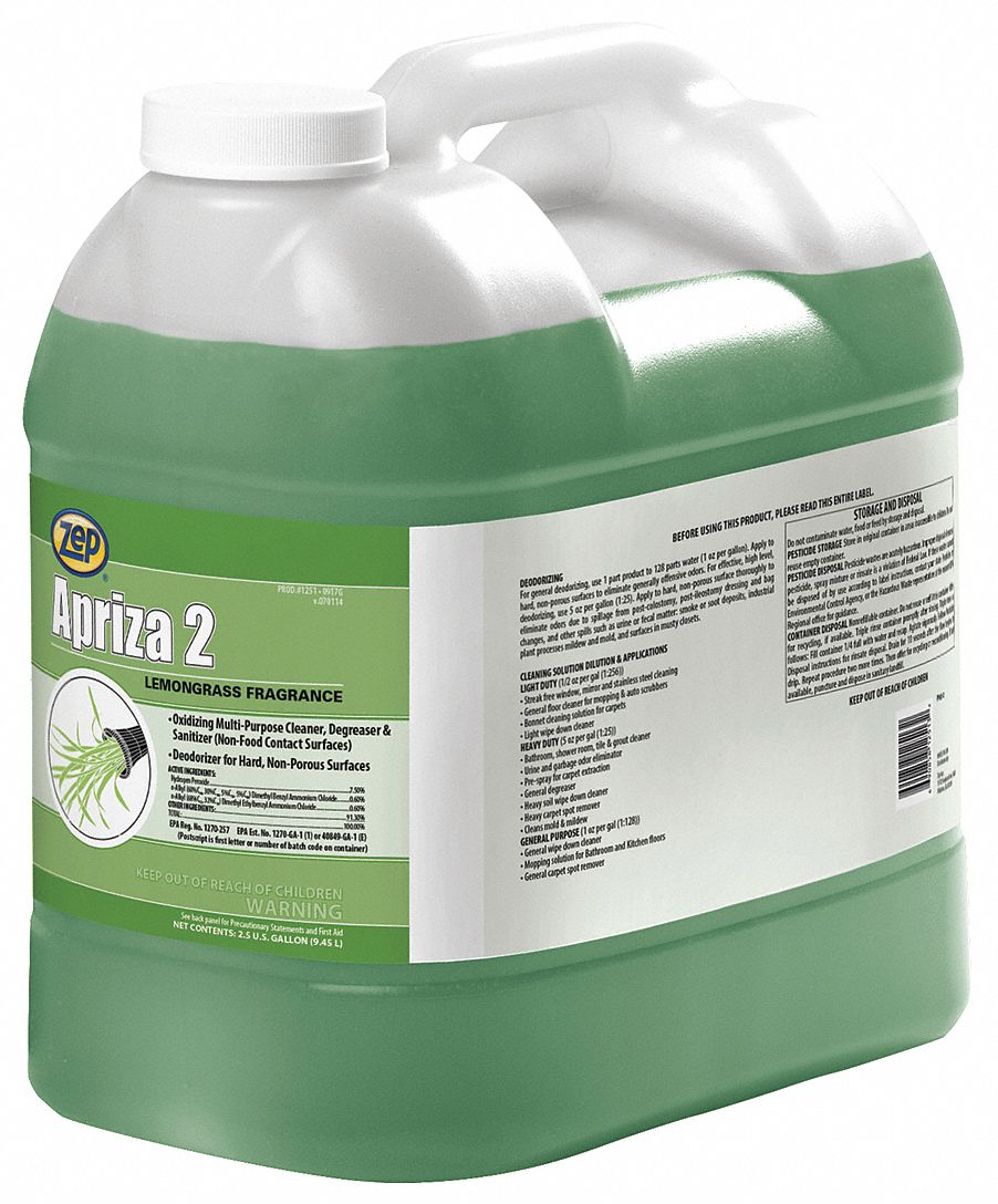 ZEP, Bottle, Concentrated, Cleaner, Disinfectant and Sanitizer - 54ZP33 ...