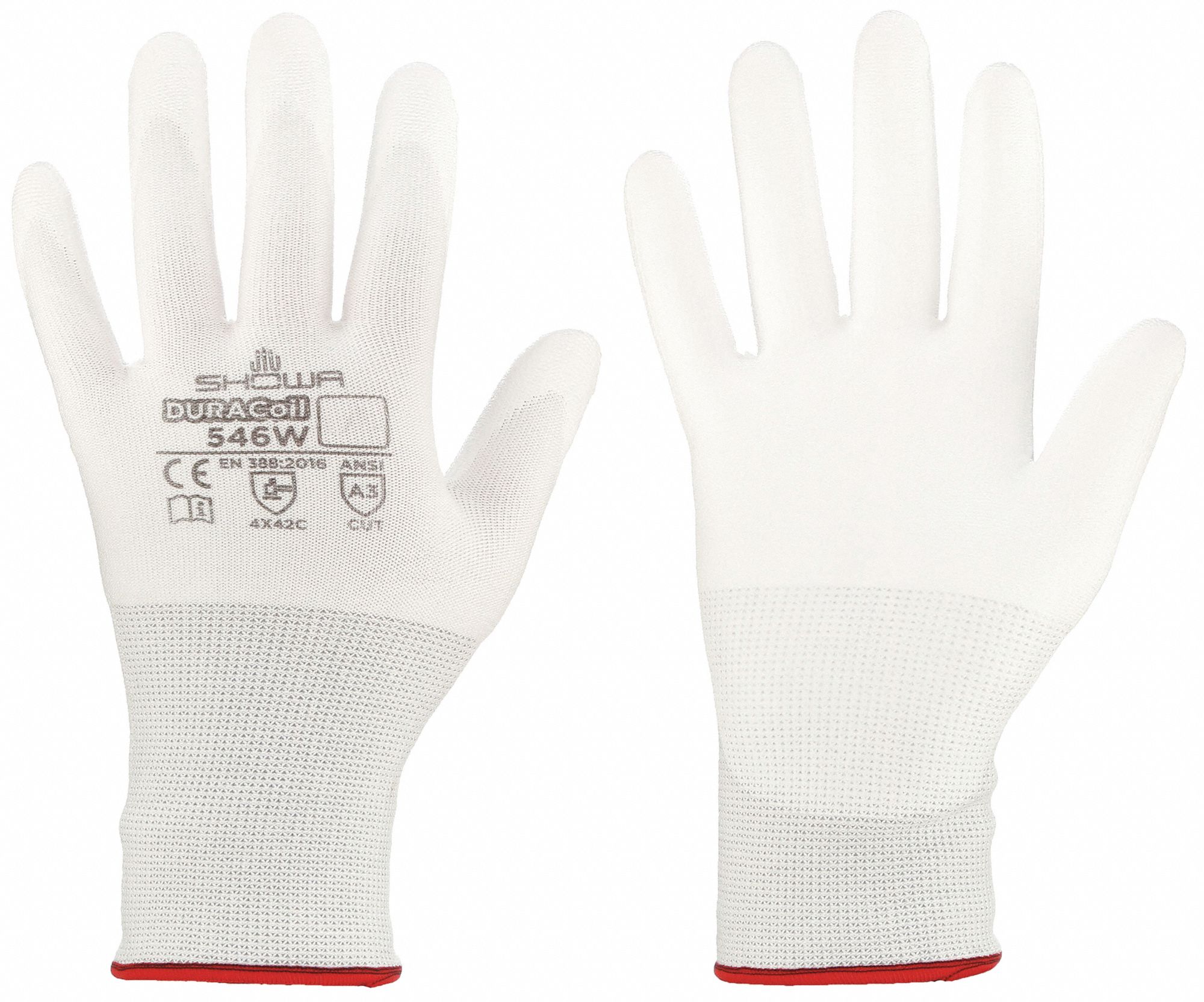 SHOWA, XL ( 9 ), ANSI Cut Level A3, Coated Gloves - 54ZU26|546WXL-09 - Grainger