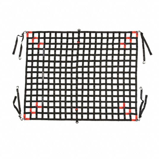 Black, Polyester, Cargo Net - 54ZV48|QAB-FB1 - Grainger