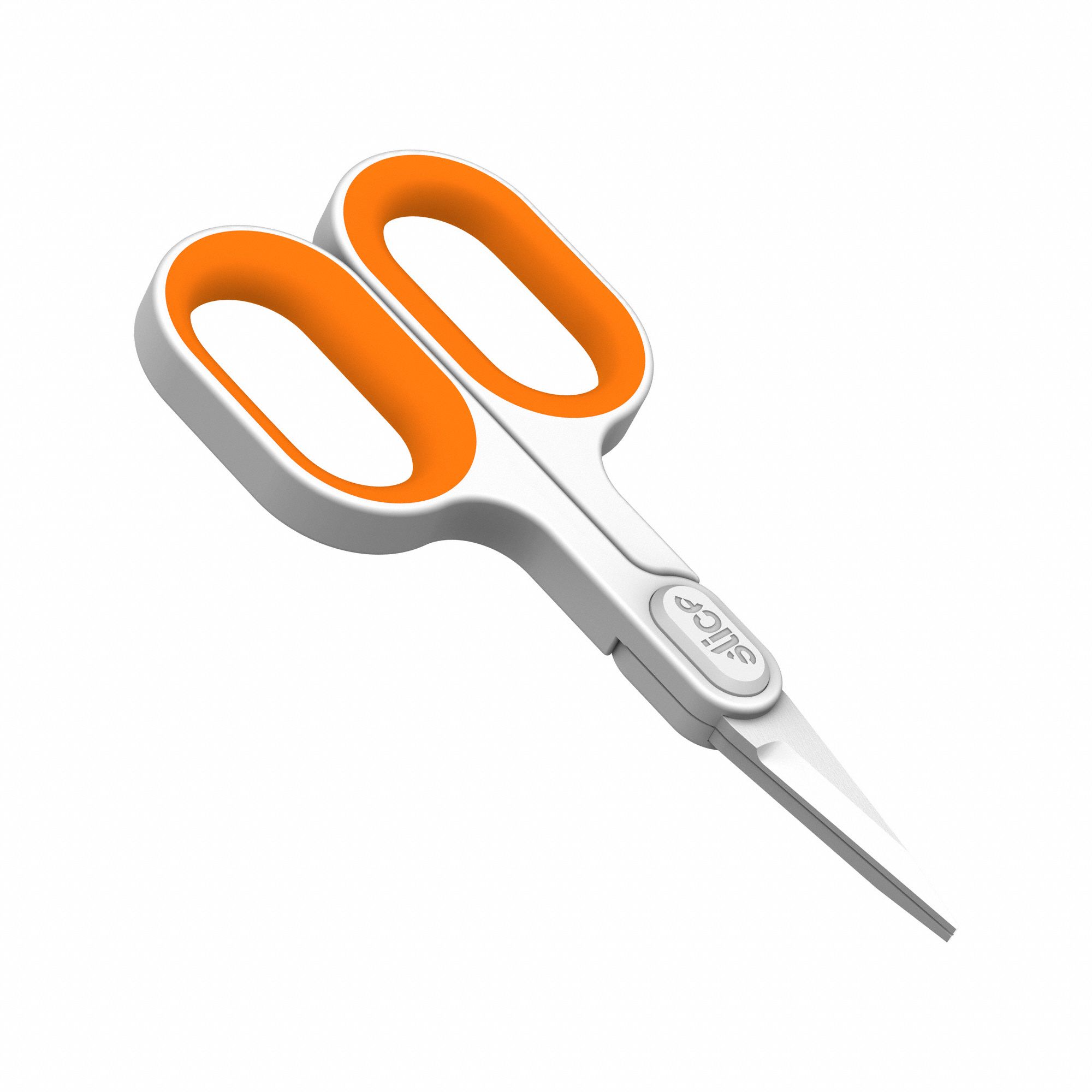 SLICE Scissors: Ambidextrous, 5 in Overall Lg, Straight, Ceramic ...