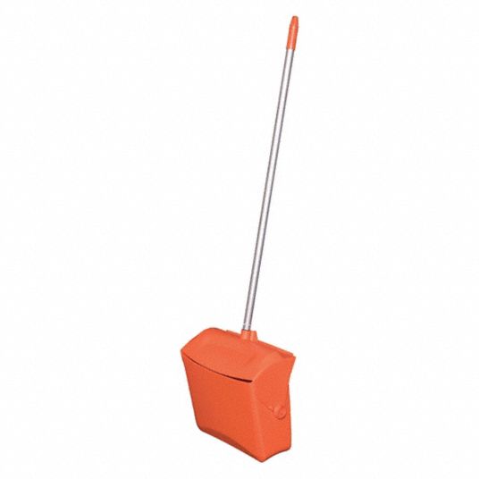 VIKAN, Polypropylene, 37 in Handle Lg, Long Handled Dust Pan - 54ZX40 ...