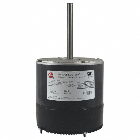 U.S. MOTORS Condenser Fan Motor: Stud Mount, Totally Enclosed Air-Over ...