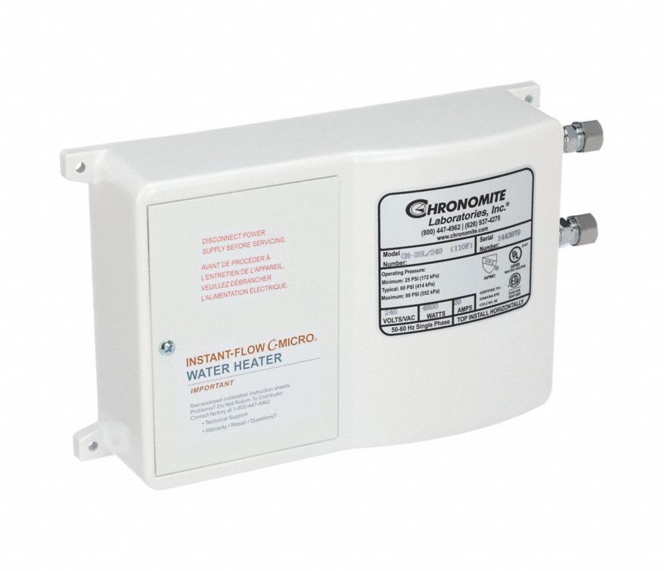 CHRONOMITE INSTANT-FLOW MICRO Calentador d/Agua,4800W - Calentadores de ...