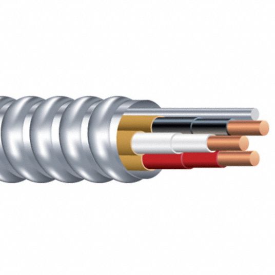 SOUTHWIRE, 12 AWG, 2 Conductors, Metal Clad Cable - 829PZ5|55274902 ...