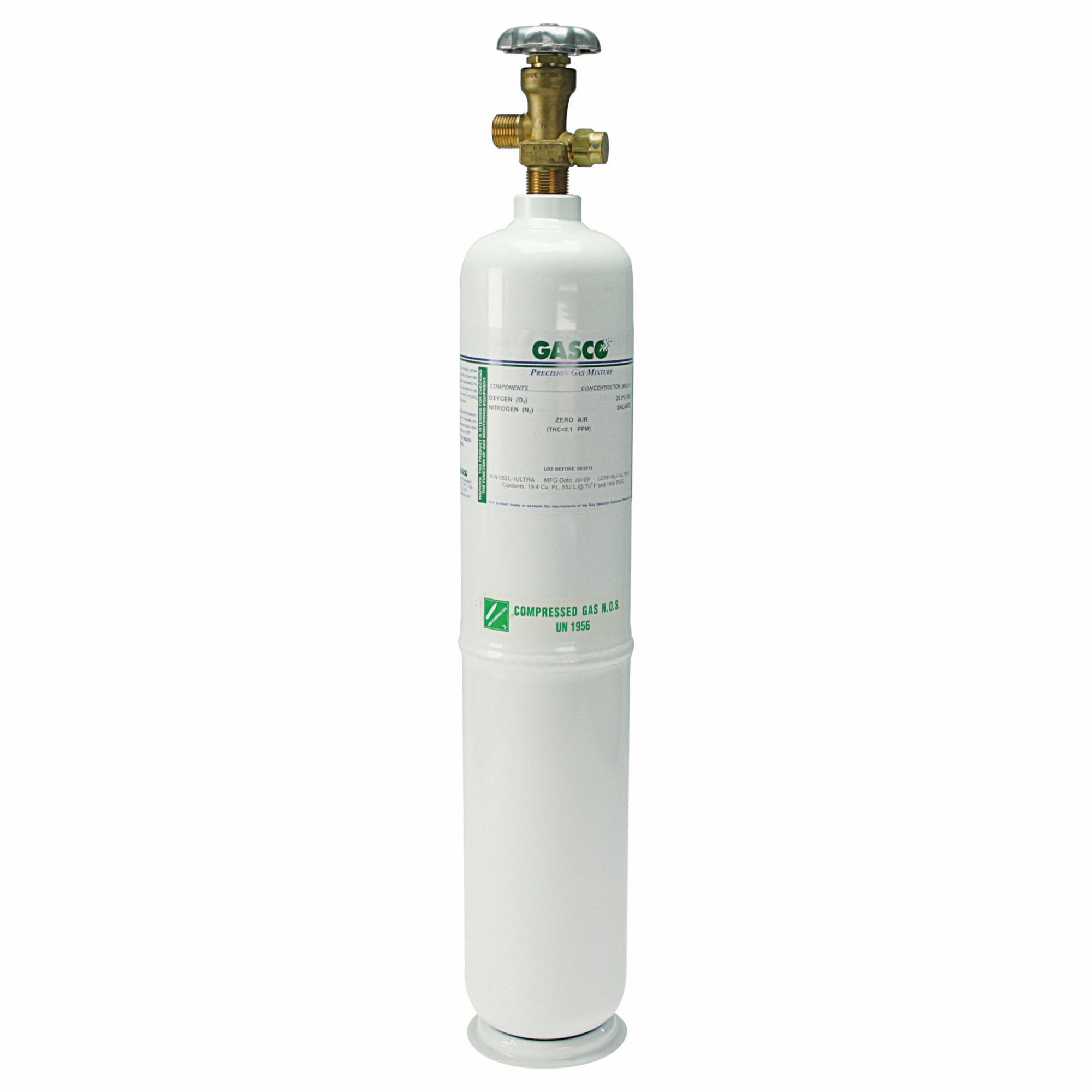 GASCO, Air/Nitrogen, Disposable, Calibration Gas - 808JF9|ME CPP55 ...